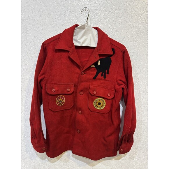 Jackets & Coats | Boy Scout Scouts Bsa Uniform Red Jacshirt Jacket Mens ...